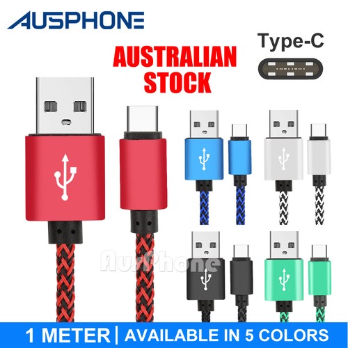 Braided USB-C Type-C Sync Charge Cable For Samsung S24 S23 Ultra S22 ...