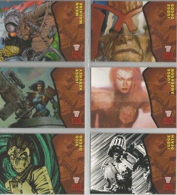 Judge Dredd 2000AD Cards Inc 2003 - 6 Card Preview Set #JDP1-JDP6 | eBay UK
