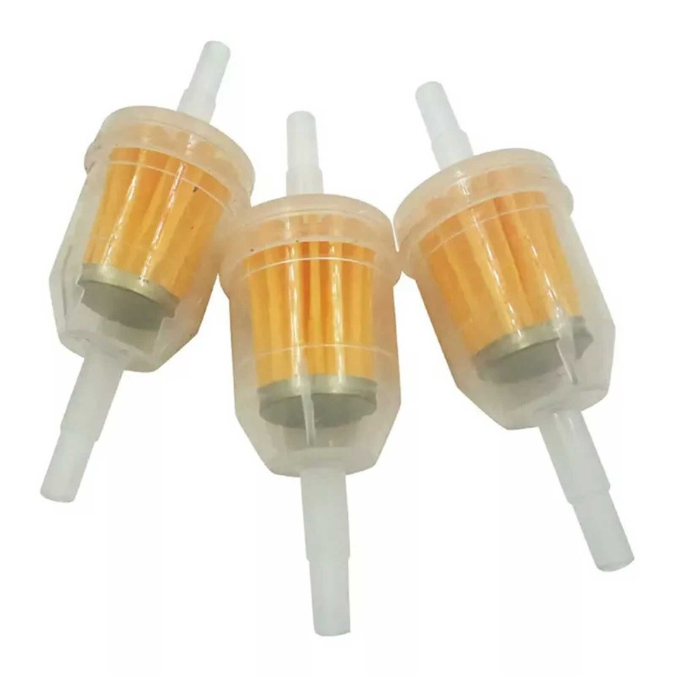 10PCS Motor Inline Gas Oil Fuel Filter Small Engine For 1/4'' 5/16 ...