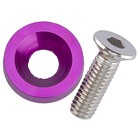20X Purple Billet Aluminum Fender Bumper Washer Bolt Engine Bay Screw ...
