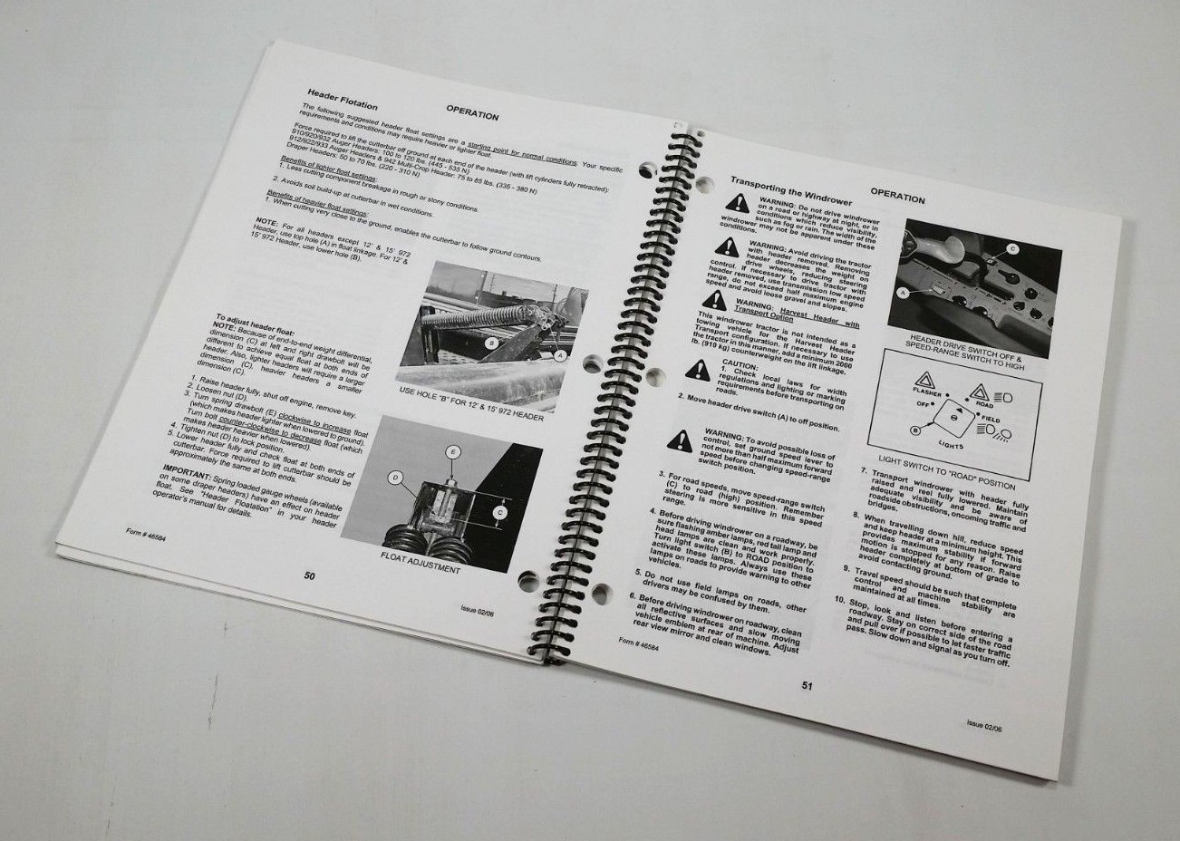 MacDon 9250/9350/9352 Self-Propelled Windrower Operator's Manual S42EV ...