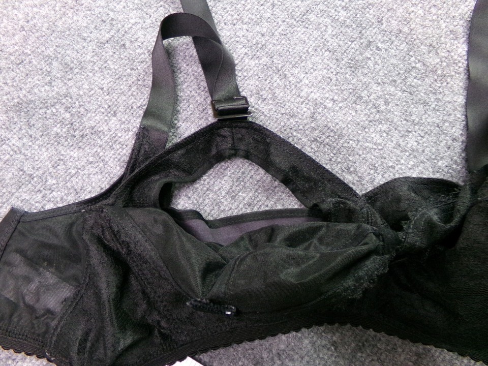 Ardyss Angel Bra 30H Shapers Supports Firms Lift The Breast Lacey Black ...