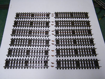 12 - LIONEL #32 SUPER O STRAIGHT TRACK SILVER BASE W/ALL RAIL PINS BUS ...