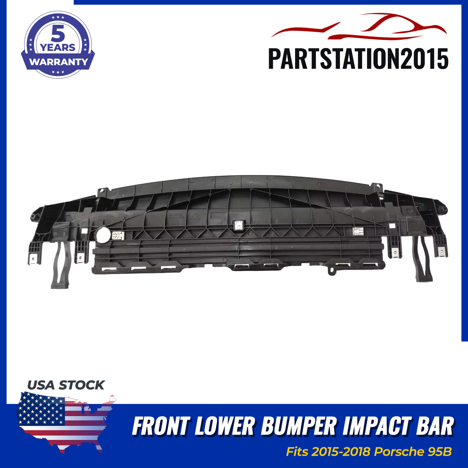 Fits 2015-2018 Porsche 95B Macan Front Lower Bumper Impact Bar ...