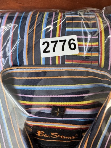 Ben Sherman Cuff Link Shirt Mens Small Premium Striped Preppy Casual ...