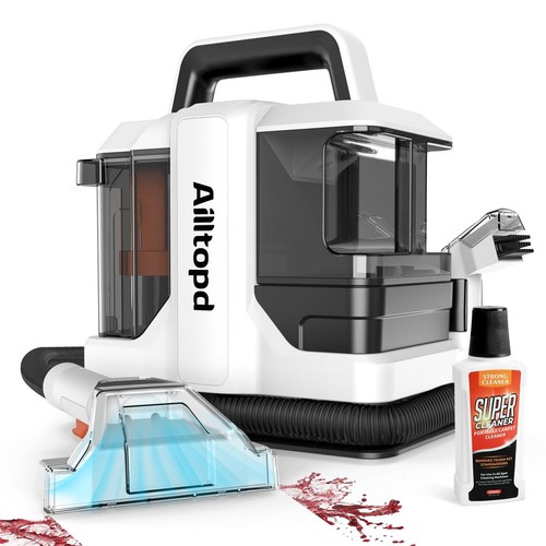 Portable Carpet & Upholstery Spot Cleaner Machine, Powerful Suction ...