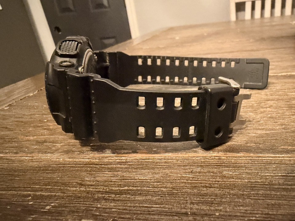 Casio G-Shock GA-100 Watch Men 51mm Black Dial Black Tone Alarm Chrono ...