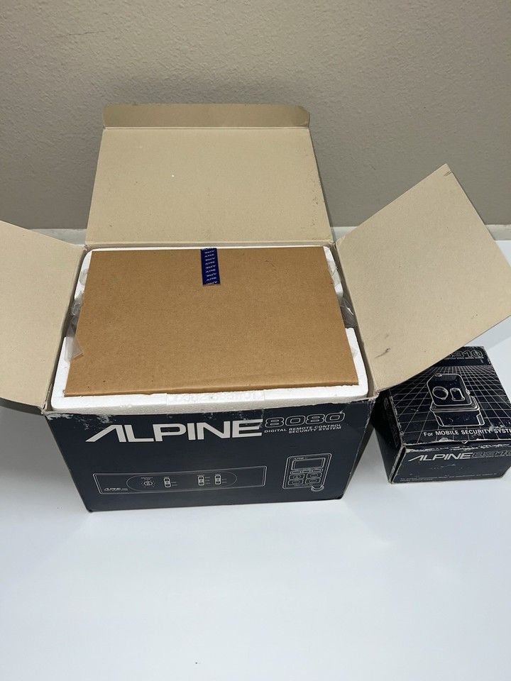 Old School Alpine 8080 Car Alarm Security System with Digital Remote | eBay