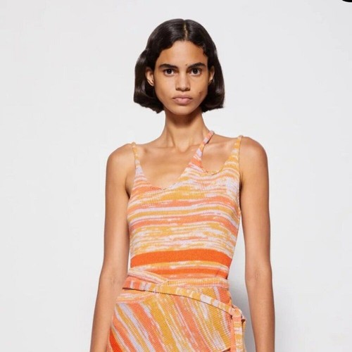 Jonathan Simkhai Avani Space Dye Cut Out Tank Wool Size Large | eBay