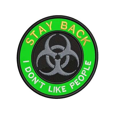 I SURVIVED 2020 BIOHAZARD Response Team Embroidered Patch Hook & Loop ...