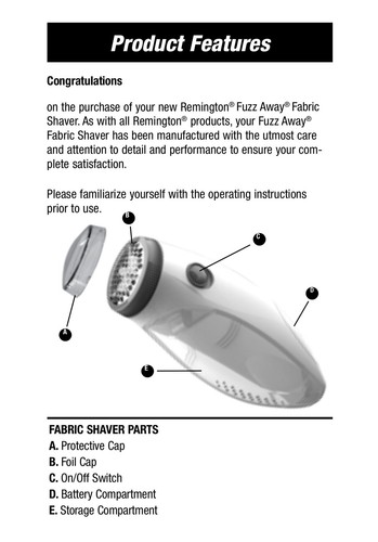 Remington Fuzzaway Fabric Shaver and Lint Remover RTFS-2. (REMINGTON ...