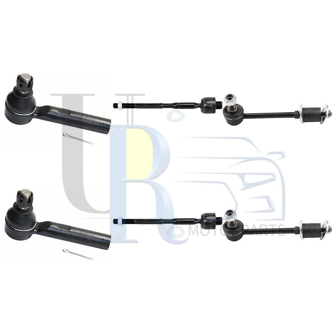 6pcs Rear Inner&Outer Sway Bar Links Tie Rod Ends For 2003-2009 Lexus ...