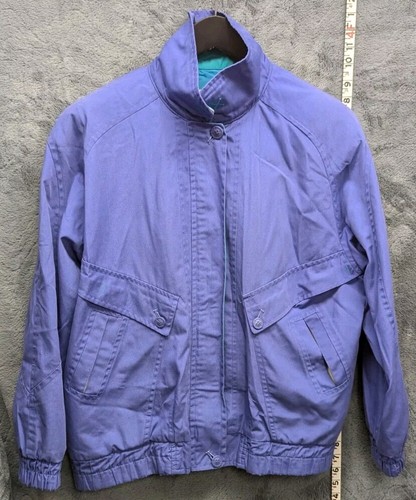 London Fog Blue Full Zip Windbreaker Jacket. Size 12 Regular. Retro ...