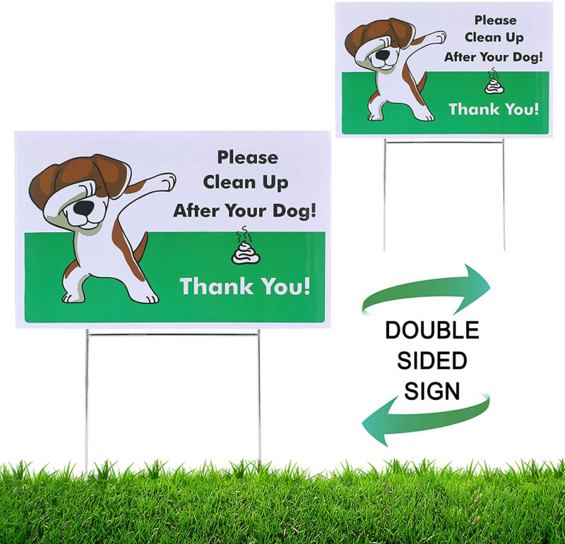 Pick Up Dog Poop Sign