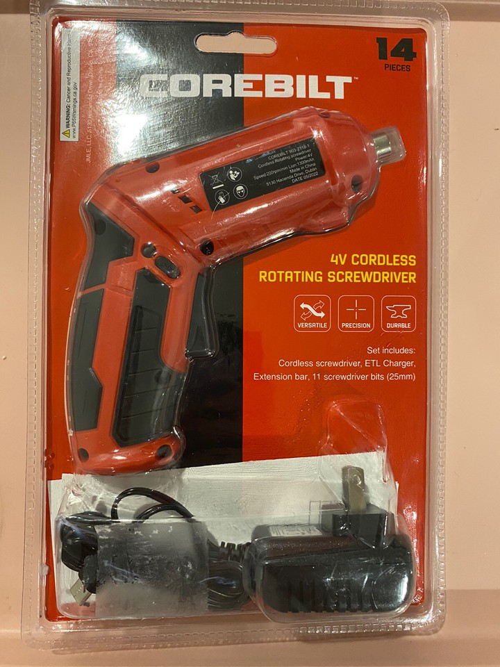 NEW Corebilt Cordless Screwdriver/Drill Set | eBay