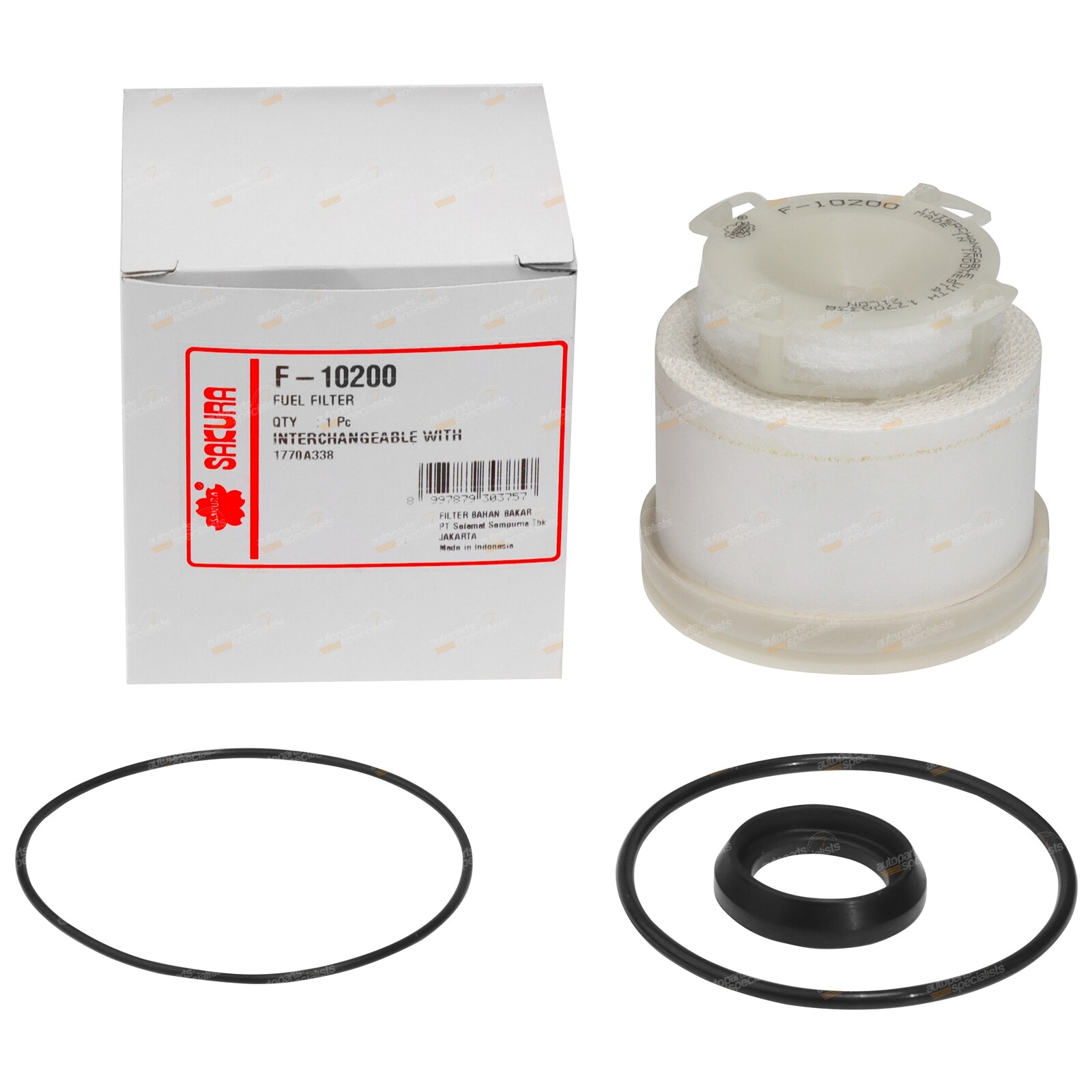 Sakura Fuel Filter for Toyota Hiace KDH201R 3.0L 4cyl 1KD-FTV 2006~2018 ...