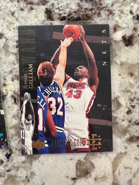 1994-95 UPPER DECK ELECTRIC GOLD CARD NEW JERSEY NETS ARMON GILLIAM #13 ...