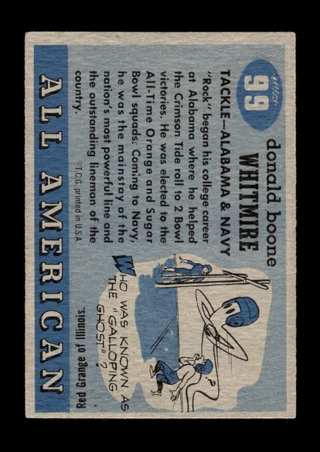 1955 Topps All American - #99 Don Whitmire (RC) for sale online | eBay
