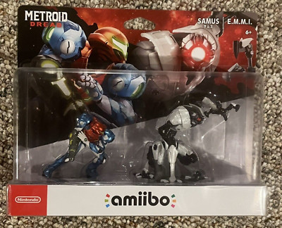 Nintendo amiibo Metroid Dread Samus & E.M.M.I. Figures 2 Pack Set ...