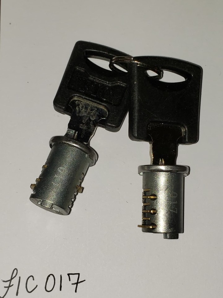 2 FIC BLACK TUMBLER LOCKS AND KEYS | eBay