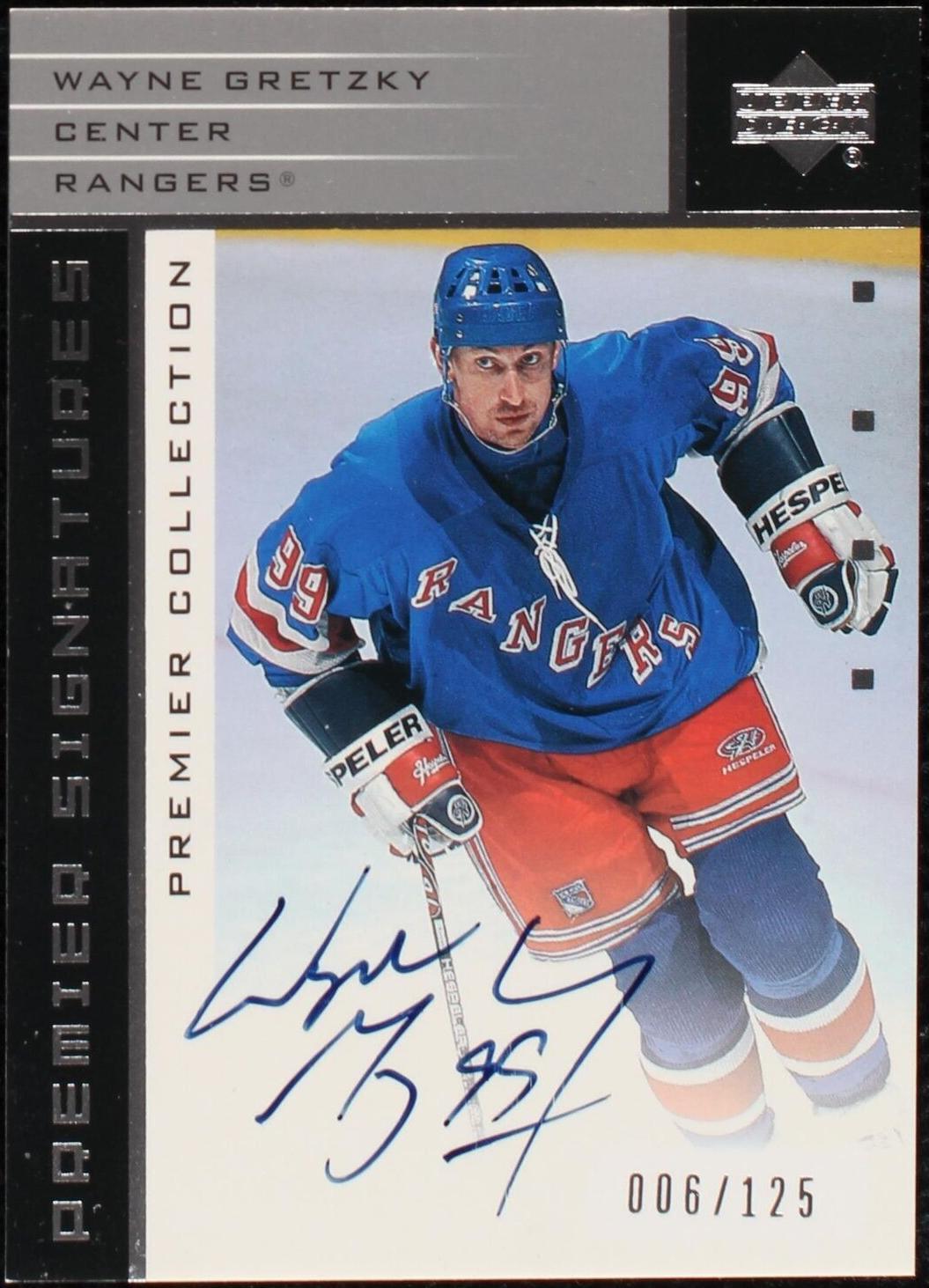 2002-03 Upper Deck Premier Collection - Signatures Wayne Gretzky #S-WG ...