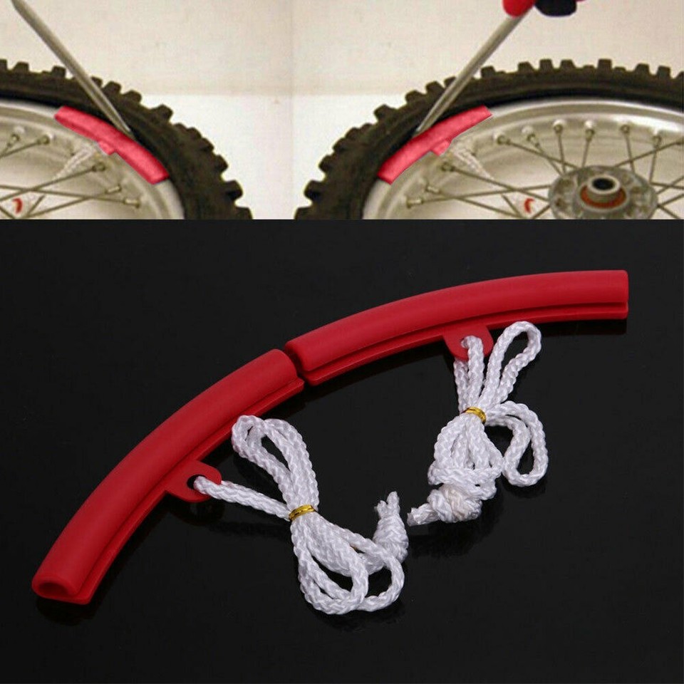 2x Rim Edge Protectors Accessories Motorcycle Parts Red Tire Wheel Tool ...