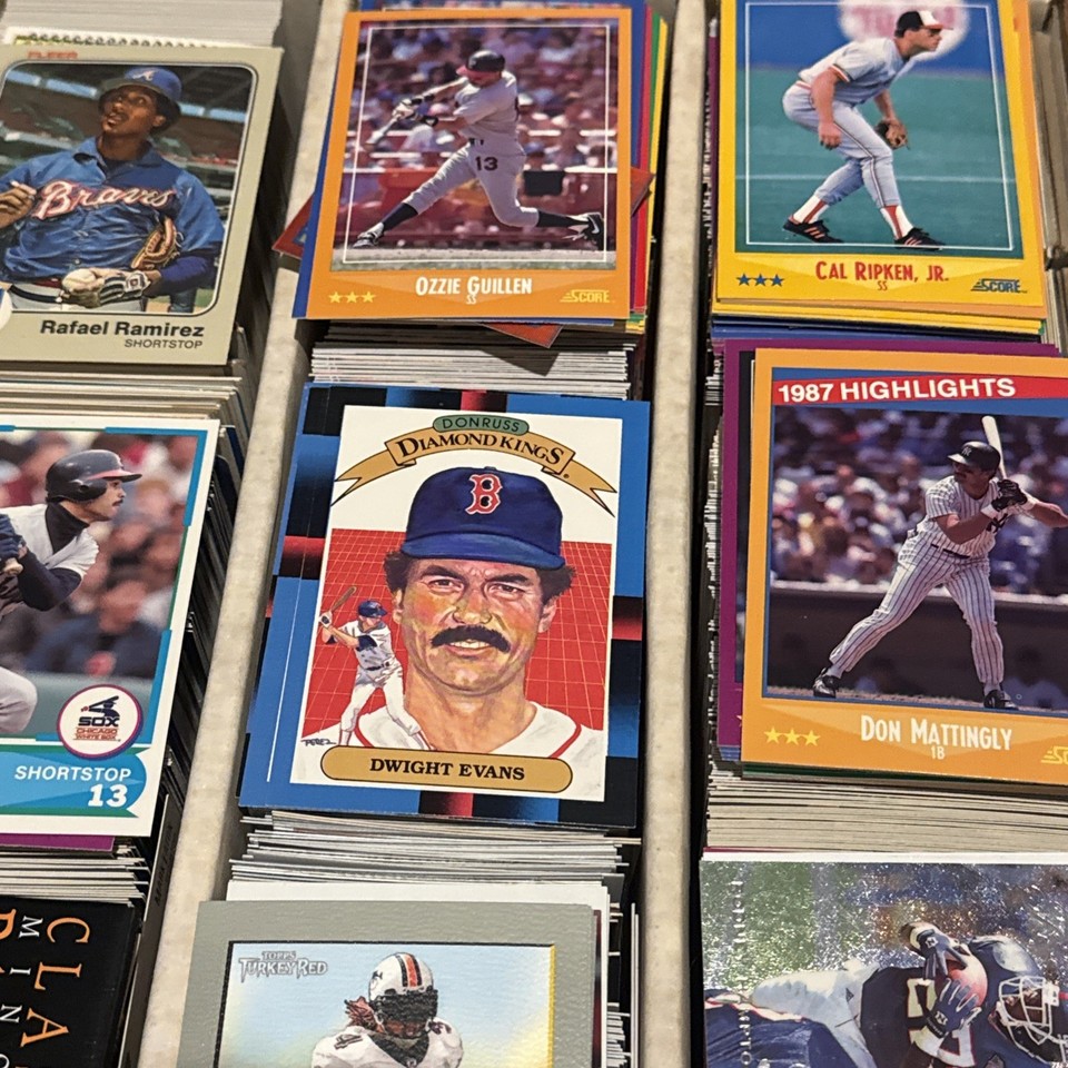 3000+ TOPPS PANINI FLEER Cards HUGE Bulk Lot - Rookies/Commons(Estate ...