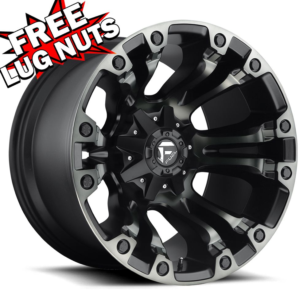 17 inch 17x10 FUEL D569 VAPOR BLACK wheel rim 8x6.5 8x165.1 -18 | eBay