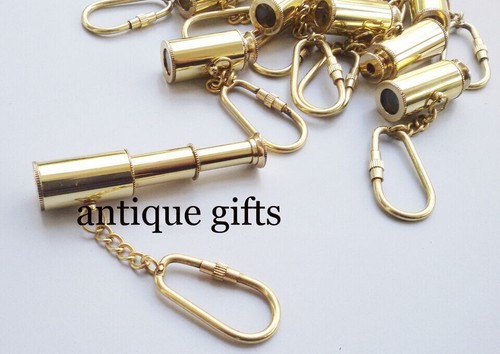 Set Of 20 Brass Key Chain Telescope Pocket Key Ring Vintage Telescope ...
