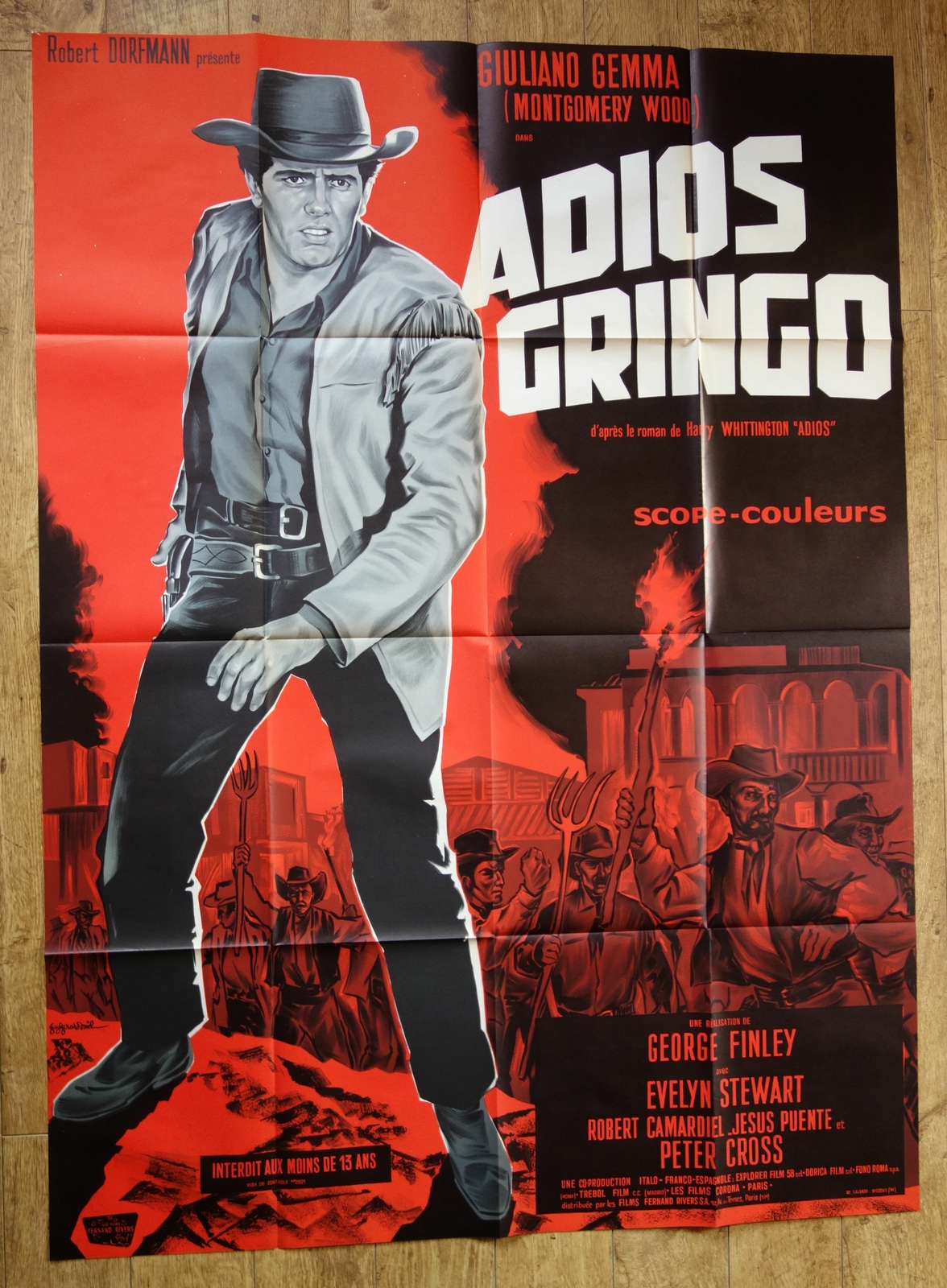ADIOS GRINGO western Giuliano Gemma original LARGE french movie poster ...