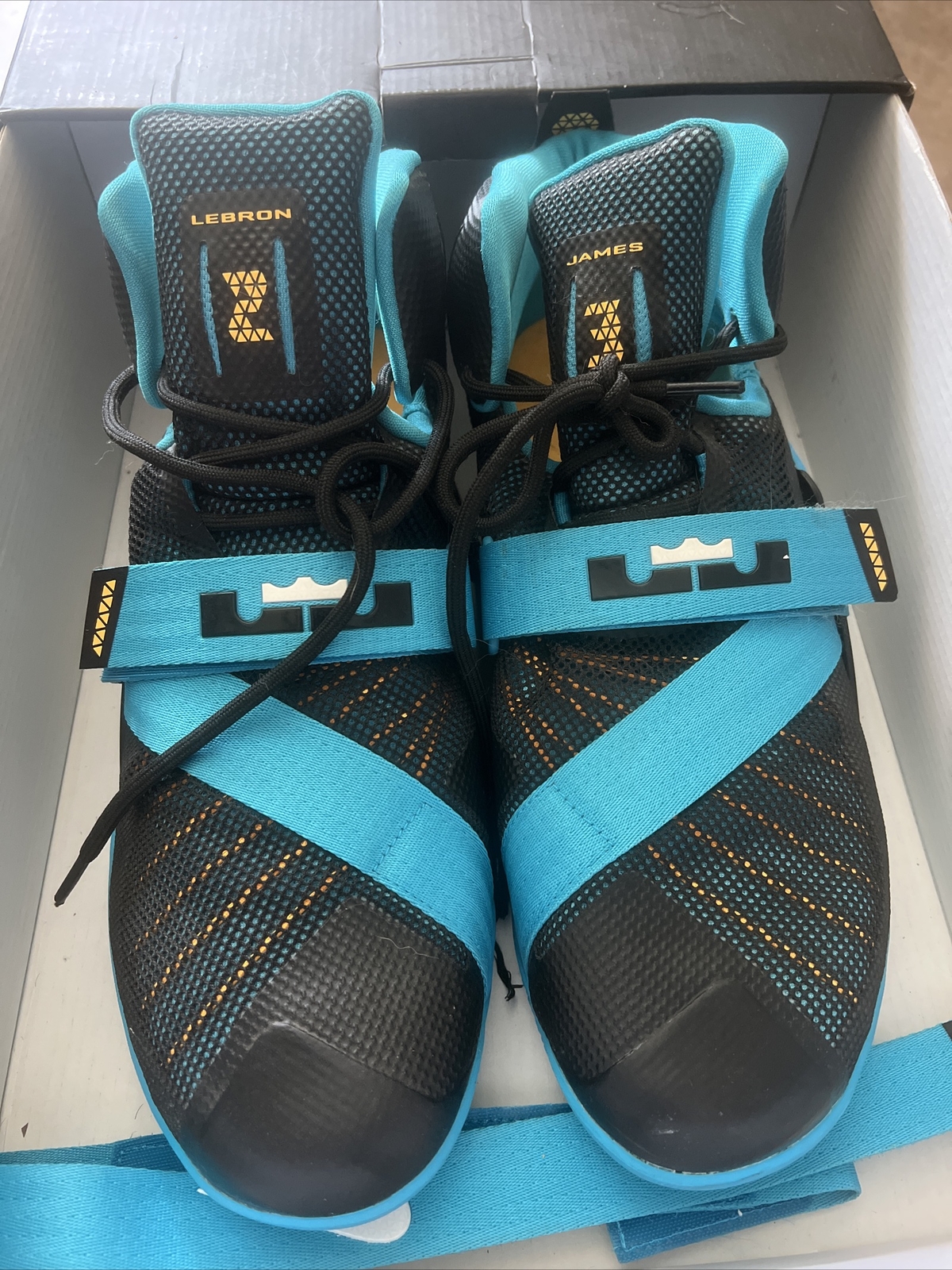 Men’s Nike LeBron Soldier 9 Blue Lagoon Size 13 - Gem
