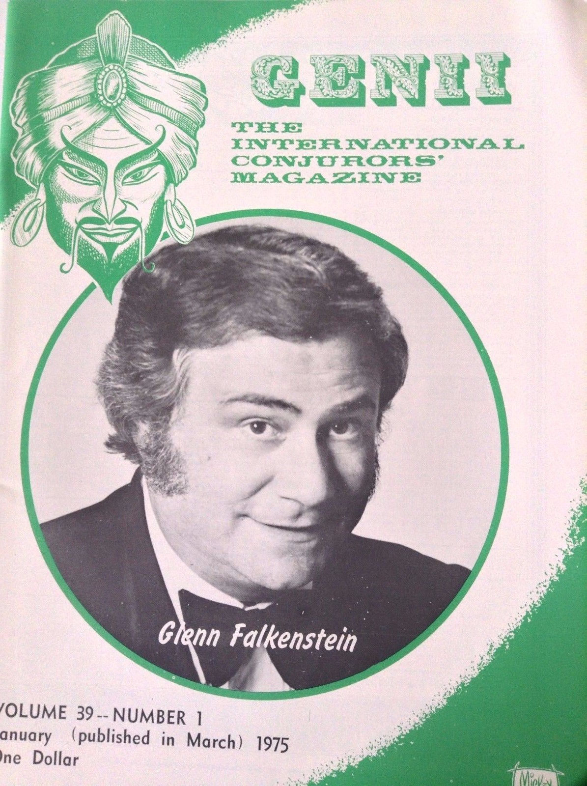 Genii Conjurors Magic Magazine Glenn Falkenstein January 1975 ...