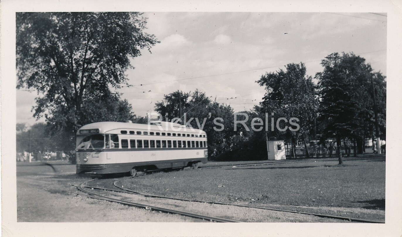 B&W Photo DSR #150 Department of Street Railways Detroit PCC 1940s | eBay