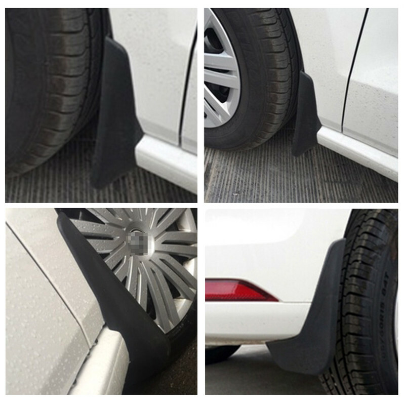 ABS Front+Rear Flaps Flag Splash Mud Guard Protective Fender For Jaguar ...