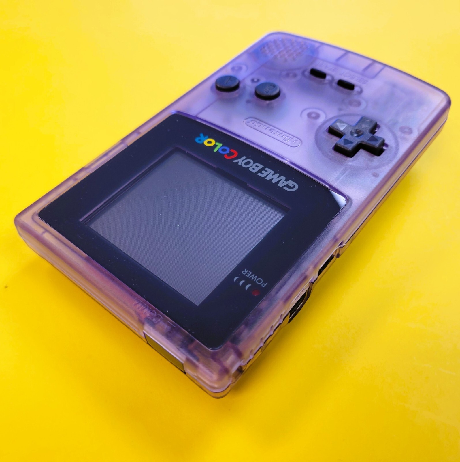 Nintendo Game Boy Color Clear Atomic Purple 👾 CGB-001 GBC RESTORED NEW ...