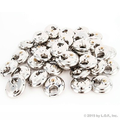 50 Armor Disc Padlock Trailer Brass Cylinder Storage Locks Stainless ...
