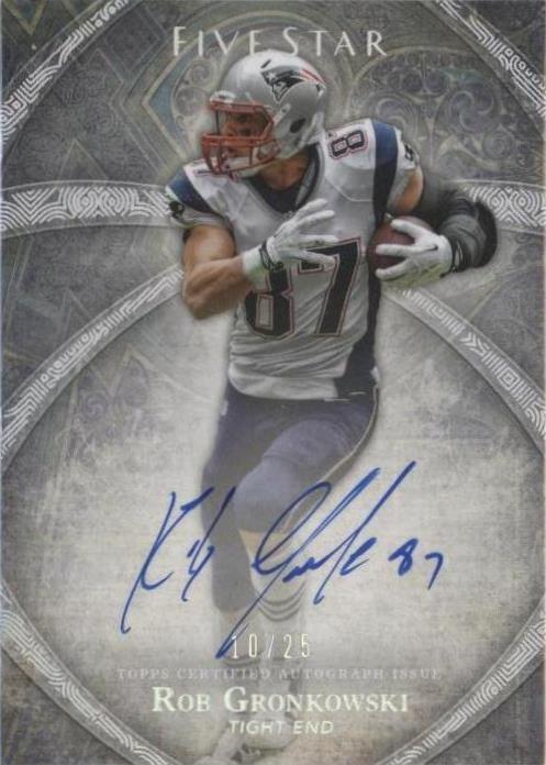 2014 Topps Five Star - Autographs Rob Gronkowski #FSA-RG Rainbow /25 ...