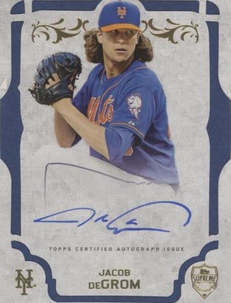 2015 Topps Supreme - Autographs #SA-JDM Jacob deGrom (AU) for sale ...