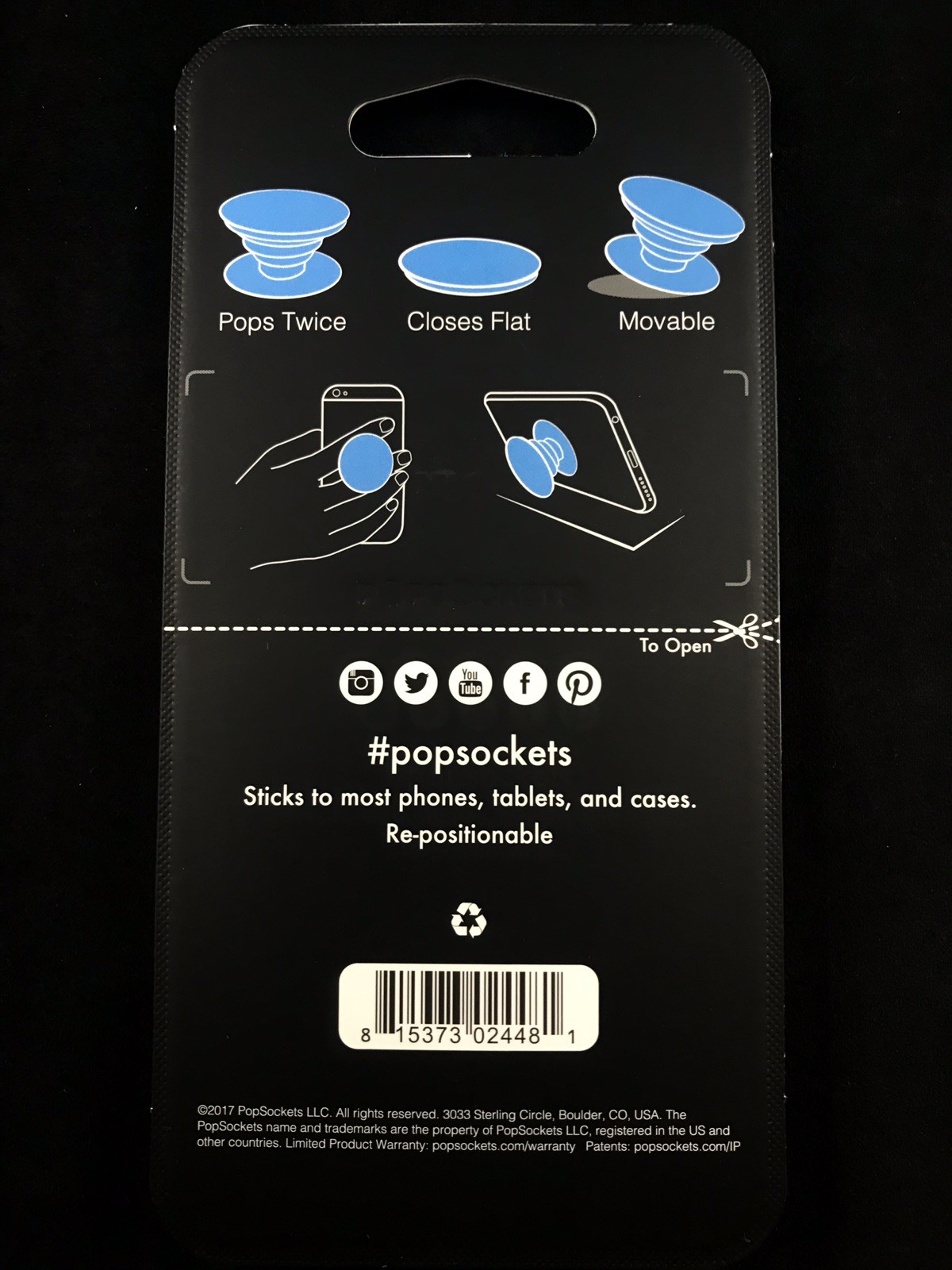 AUTHENTIC Popsockets Phone Grip Glitteratti Pink PopSocket Holder Pop ...