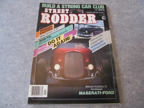 STREET RODDER Magazine, JANUARY 1985, JOHN/TONI D'AGOSTINO'S MIDNIGHT ...