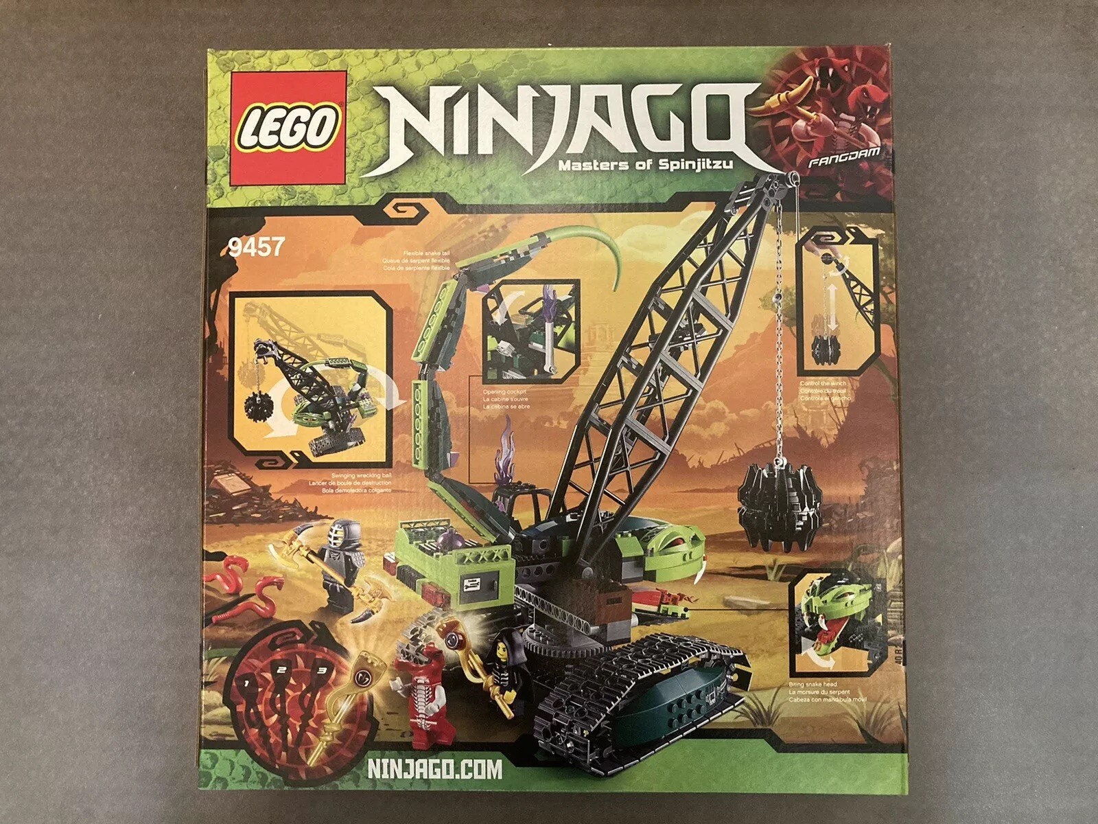 LEGO NINJAGO: Fangpyre Wrecking Ball (9457) for sale online | eBay