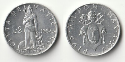 1952 Vatican 2 lire coin | eBay