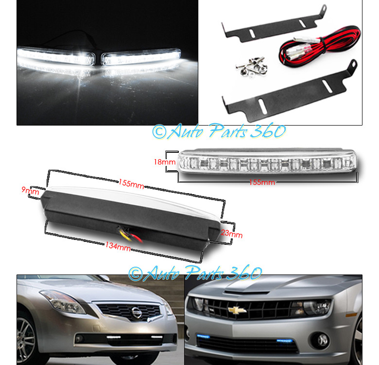FOR 02-07 BUICK RENDEZVOUS CHROME HEADLIGHT HEADLAMP W/BUMPER LED DRL ...