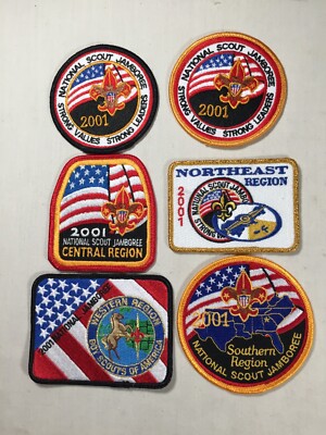 2001 National Jamboree participant and region set BSA JSP Patch | eBay