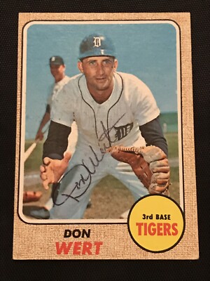 DON WERT 1968 TOPPS SIGNED AUTOGRAPHED CARD #178 DETROIT TIGERS | eBay