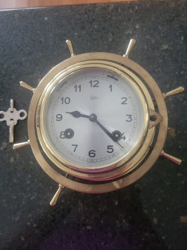 Vintage Barigo Nautical Mechanical Bell Clock Brass Made In Western ...