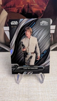 2024 Topps Chrome Black Star Wars Luke Skywalker Refractor Parallel 100 ...