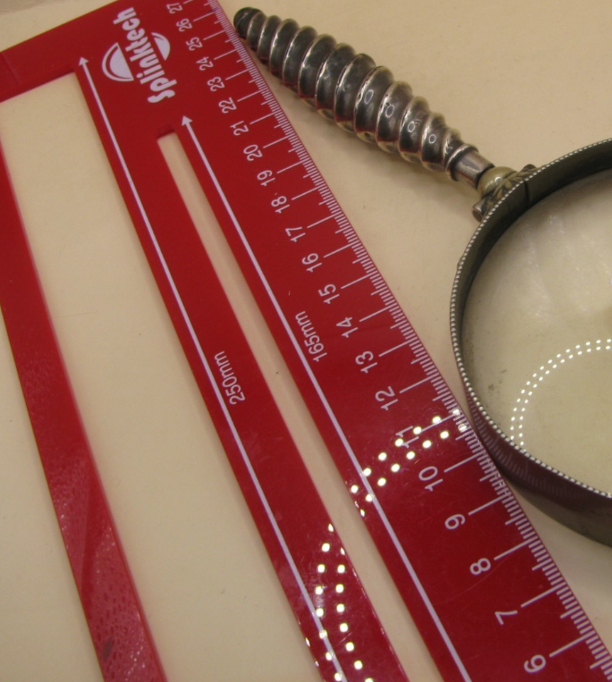 Birmingham Hallmarked Sterling Silver Sherlock Homes Style Magnifying ...