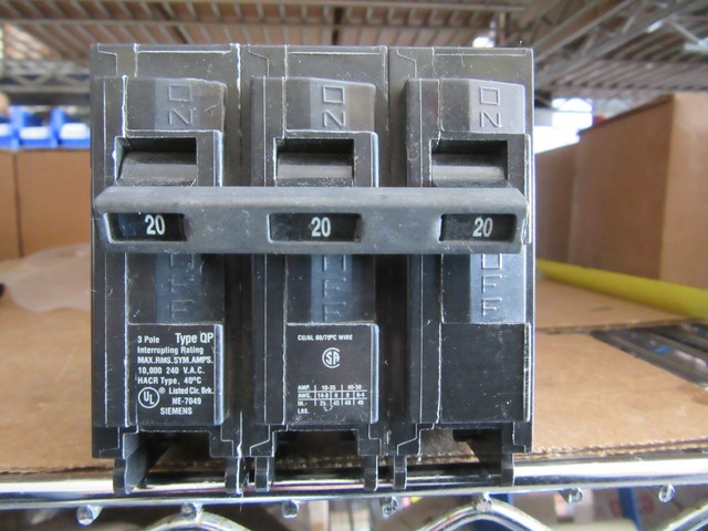 ITE 3 Pole QP320 20 Amp 120-240v Breaker for sale online | eBay