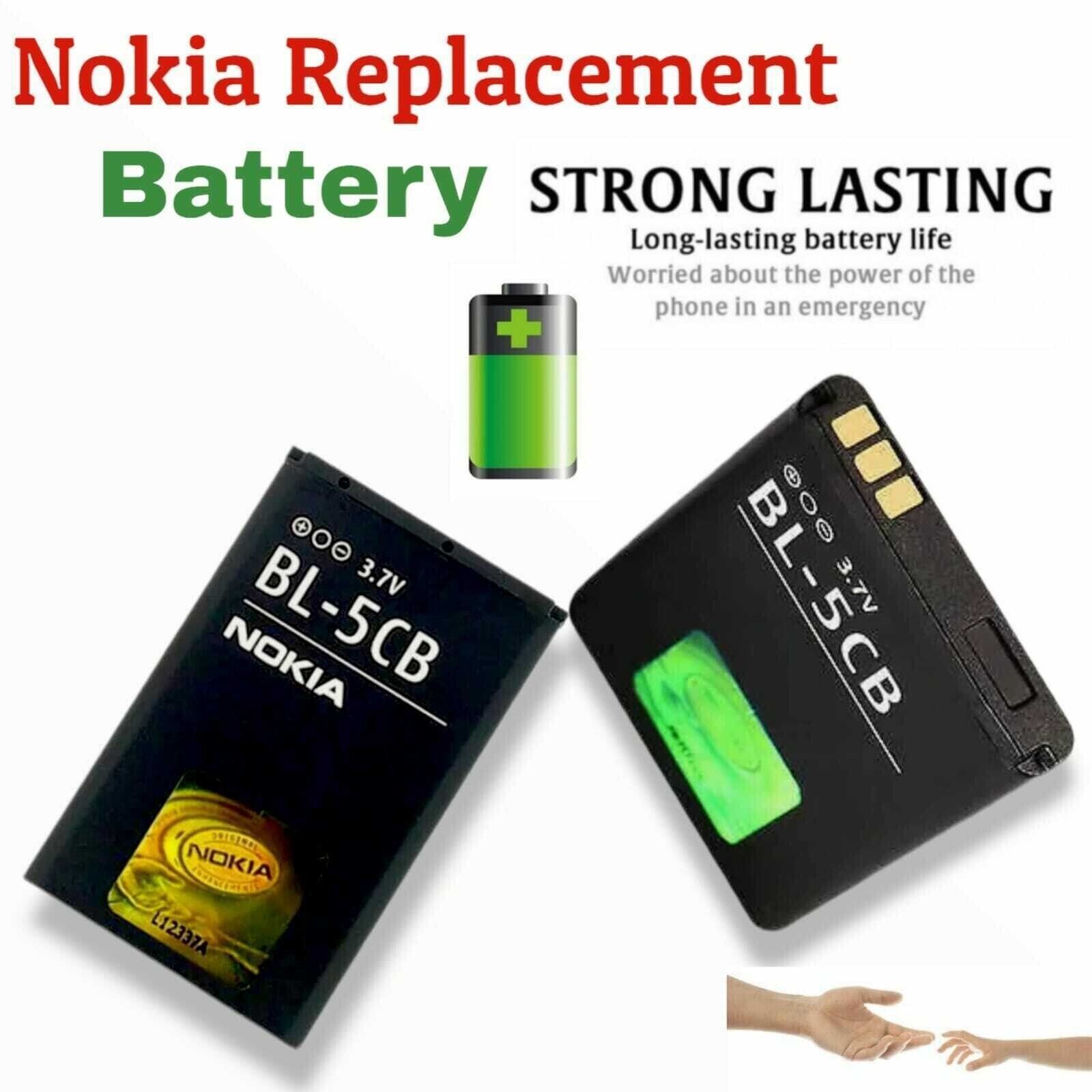 New BL-5CB Battery For Nokia 100 103 106 105 113 103 1616 X2-05 C1-01UK ...